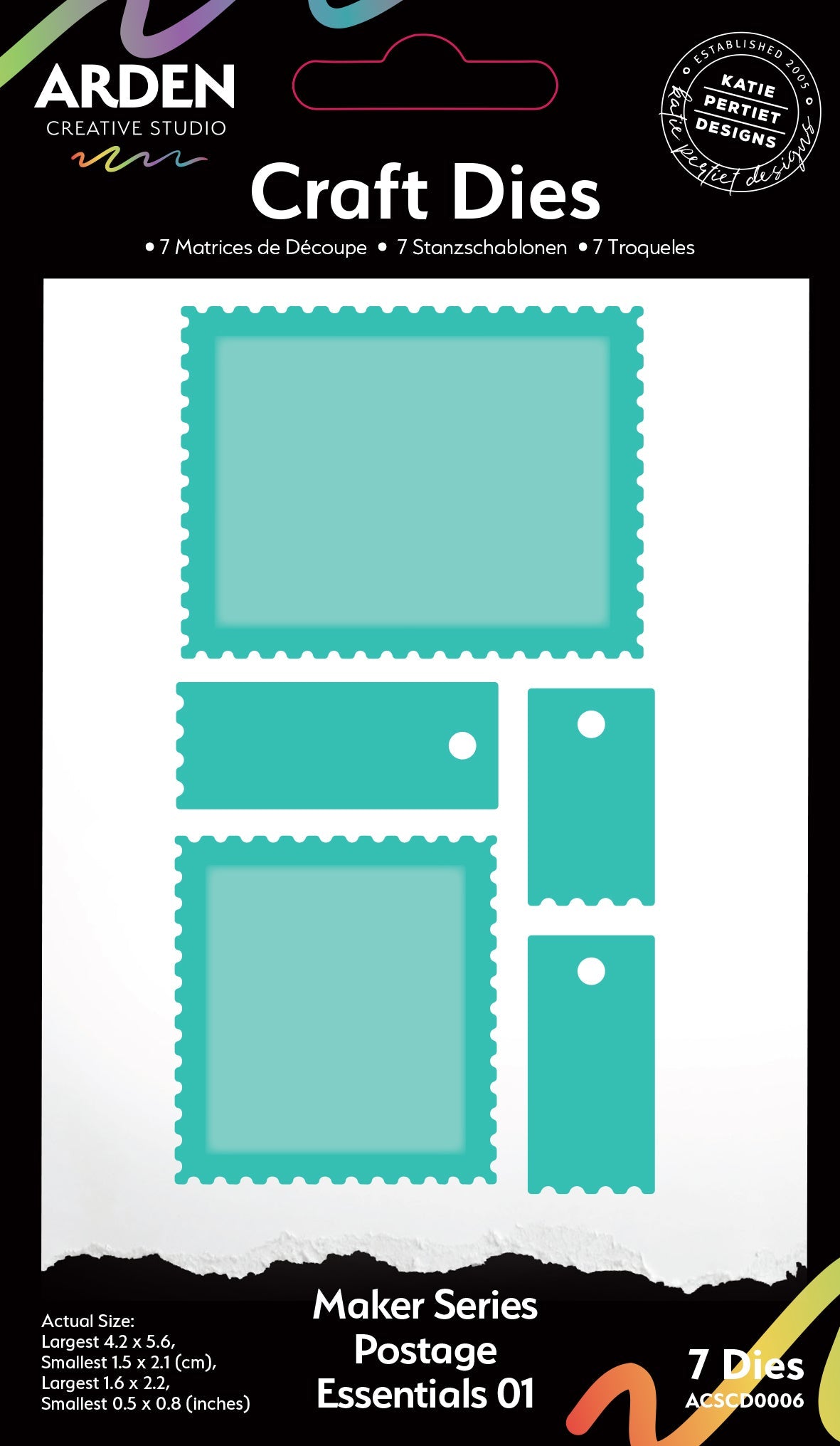 Arden Creative Studio Maker Series Postage Essentials 01 Craft Die Set