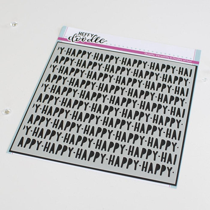 Lots of Happy Stencil